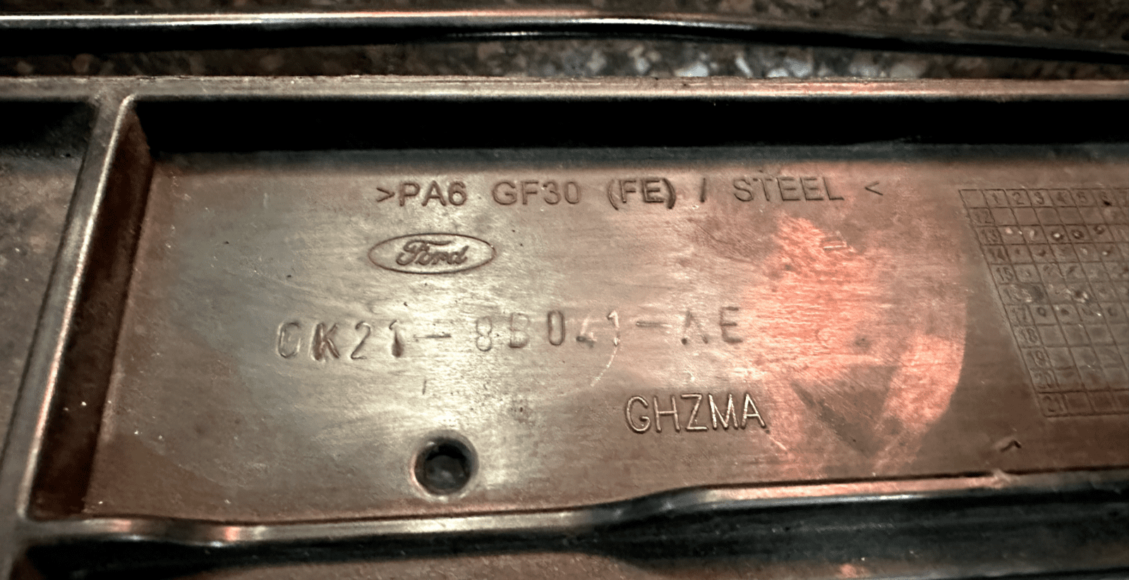 GENUINE FORD TRANSIT CUSTOM FRONT SLAM PANEL HOUSING GK21-8B041-AE 2014 ...