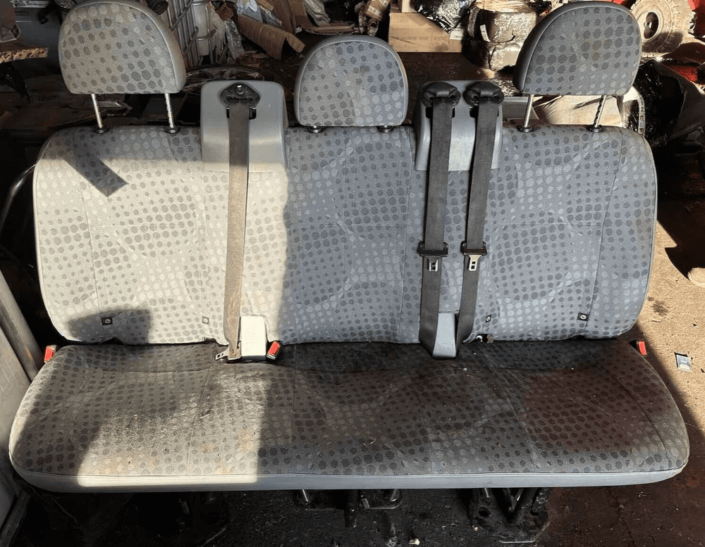 GENUINE FORD TRANSIT MK7 2ND ROW REAR TRIPLE SEATS WITH SEAT BELTS 2007 ...