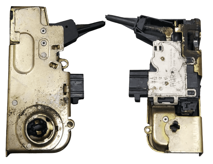 GENUINE FORD TRANSIT MK7 OSF OS RIGHT DRIVER DOOR LOCK MECHANISM 2007 ...