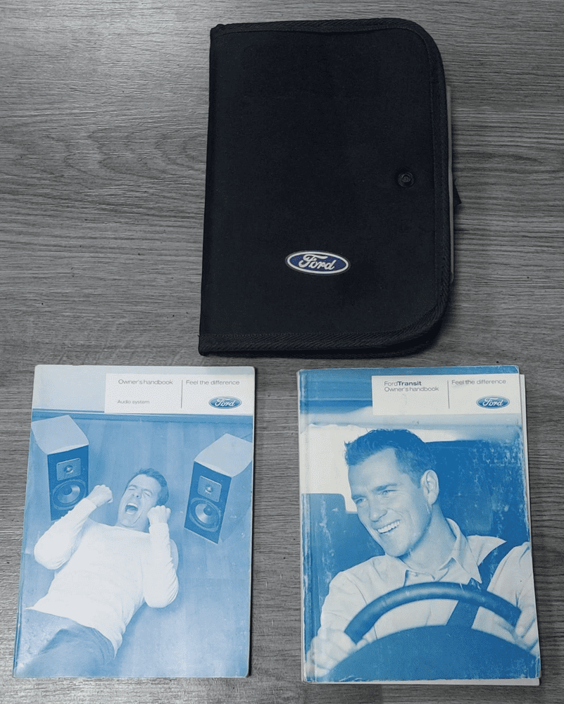 GENUINE FORD TRANSIT MK7 OWNERS HANDBOOK BOOK AUDIO GUIDE & WALLET 2007 ...