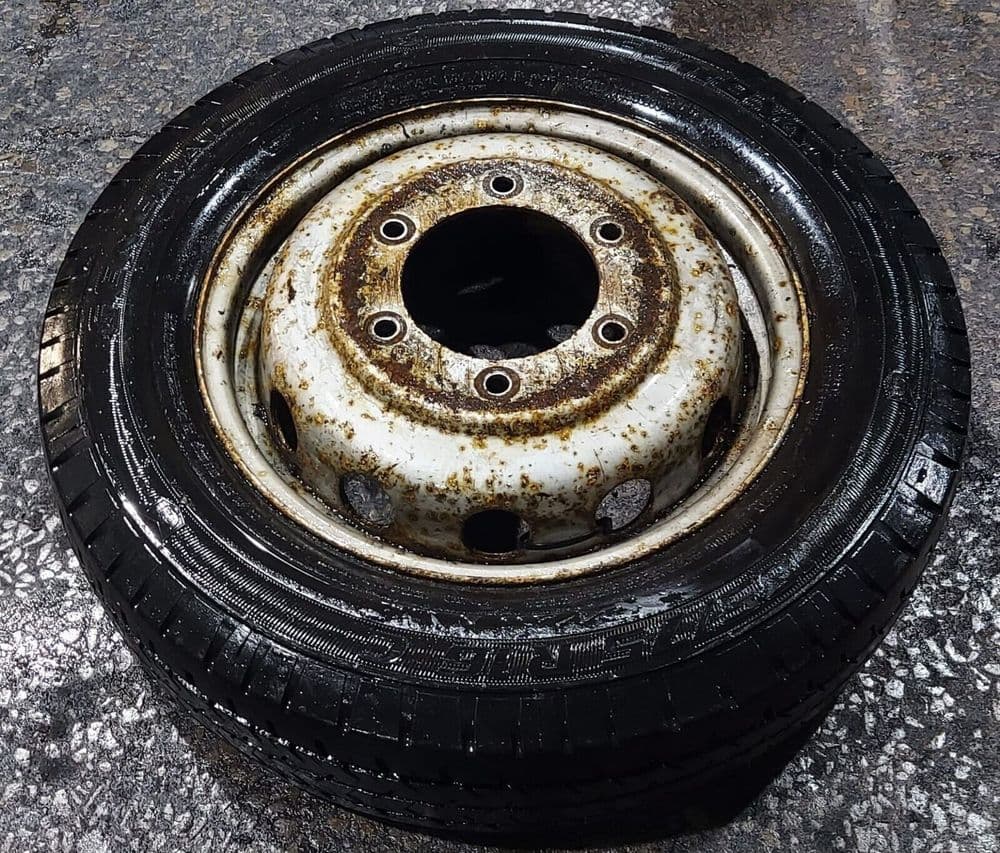 GENUINE FORD TRANSIT MK7 REAR TWIN STEEL WHEEL 185/75 R16C 6 STUD 2007 ...