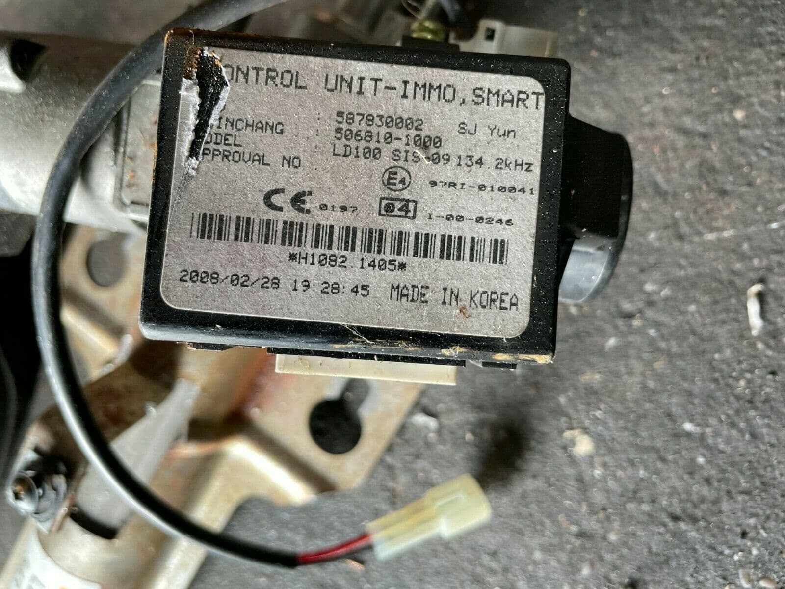 GENUINE LDV MAXUS RHD STEERING COLUMN WITH IGNITION MODULE 2004 - 2009