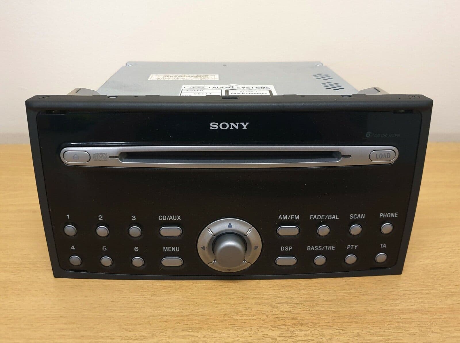 GENUINE SONY FORD FOCUS FIESTA TRANSIT CONNECT 6 CD PLAYER RADIO WITH CODE