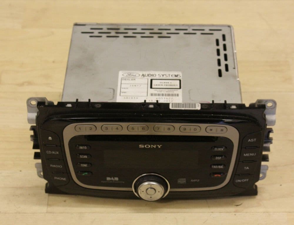 GENUINE SONY FORD MONDEO FOCUS S-MAX GALAXY DAB MP3 CD PLAYER RADIO ...