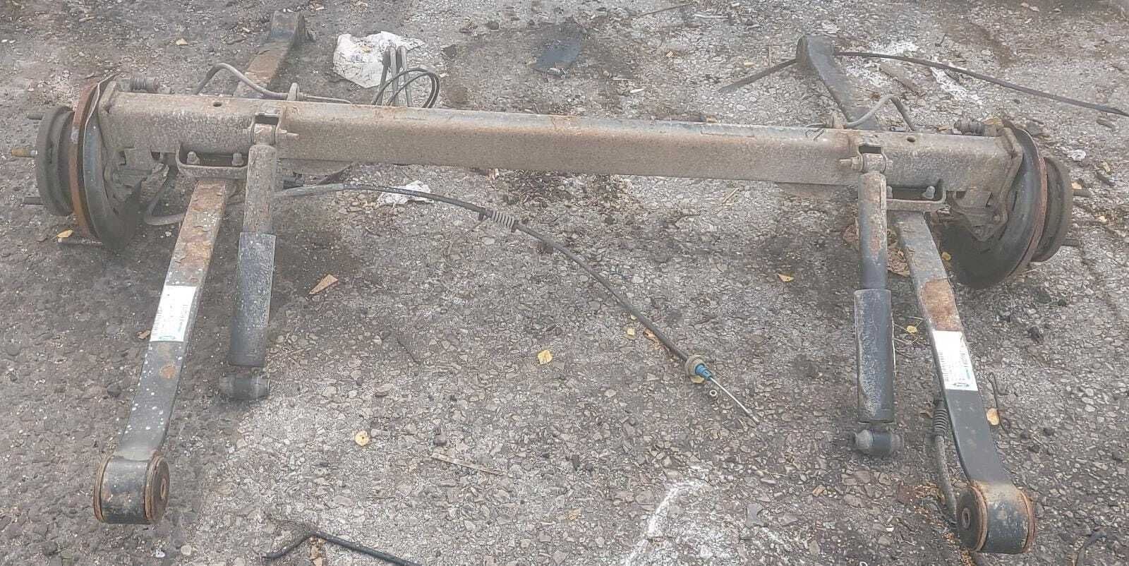 GENUINE TRANSIT CUSTOM 2 2 COMPLETE REAR AXLE WITH SPRINGS BRAKES 2012-2018