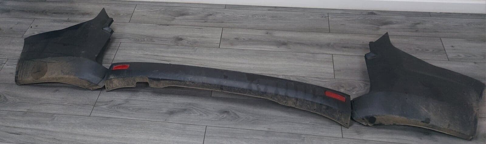 GENUINE TRANSIT CUSTOM COMPLETE REAR BUMPER MATT BLACK 2017-2023