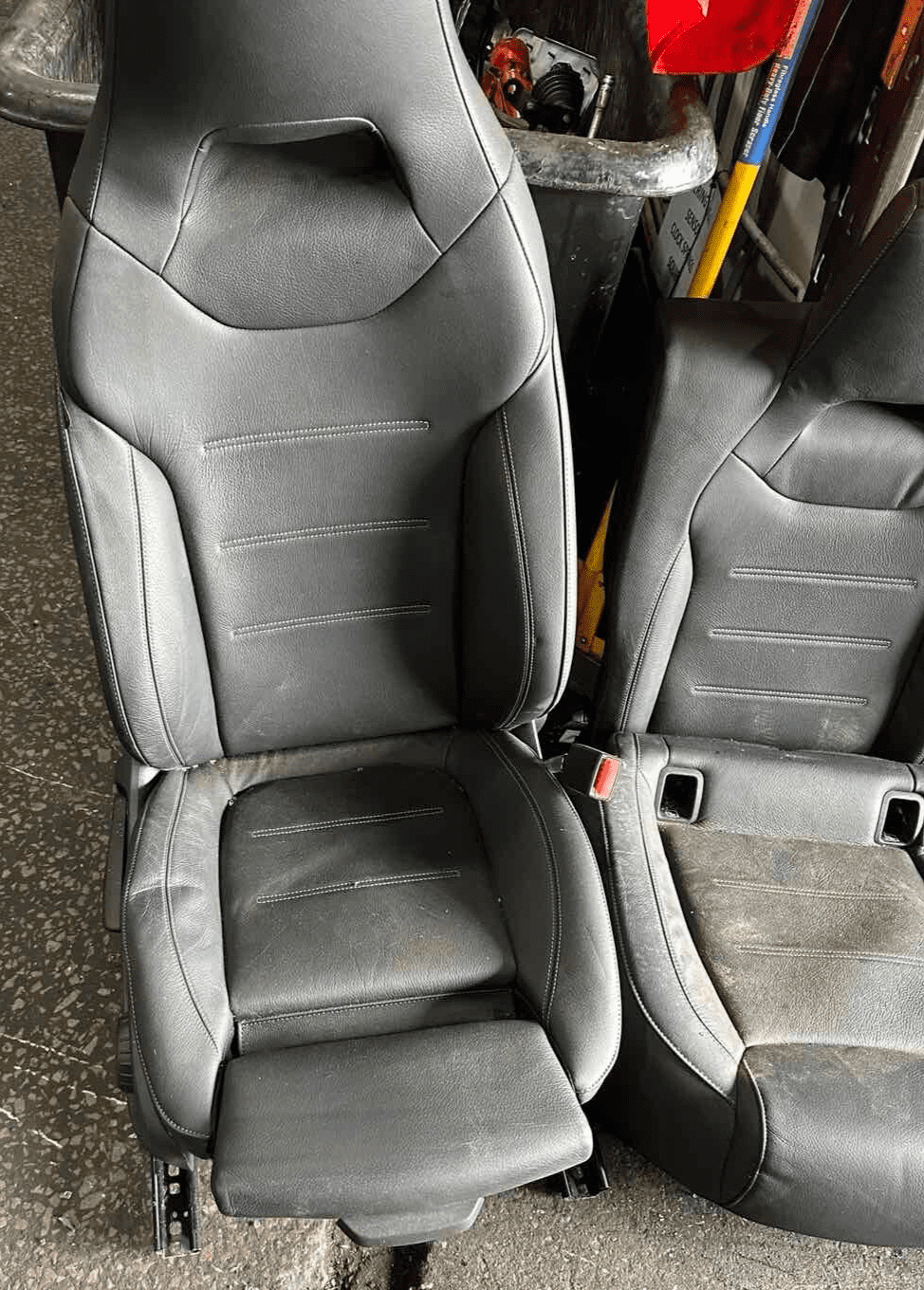 MERCEDES-BENZ C118 CLA 35 AMG BLACK LEATHER HEATED INTERIOR SEATS 2019-2025
