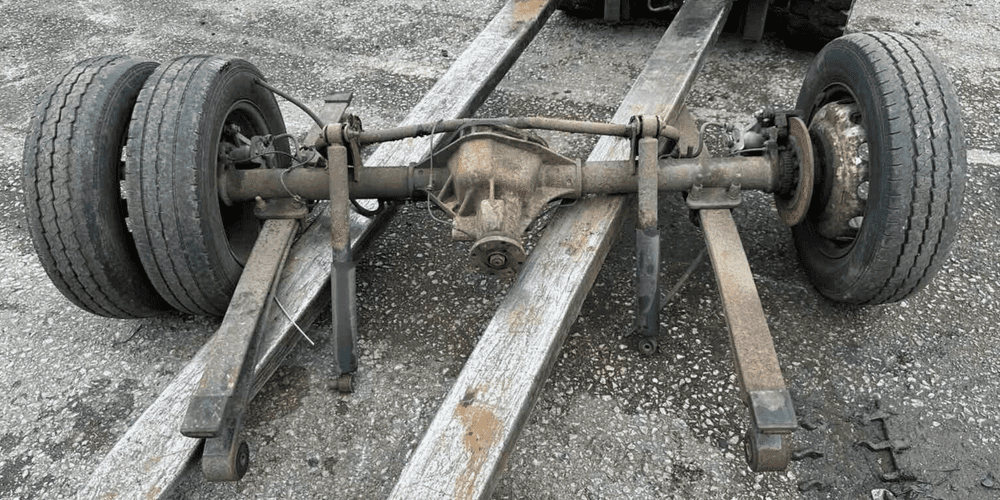 TRANSIT MK7 2 4 TDCi 6 SPPED COMPLETE REAR AXLE WITH LEAF SPRINGS 2007-2014