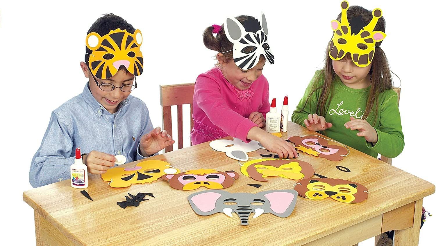 Assorted Jungle Animals Foam Masks