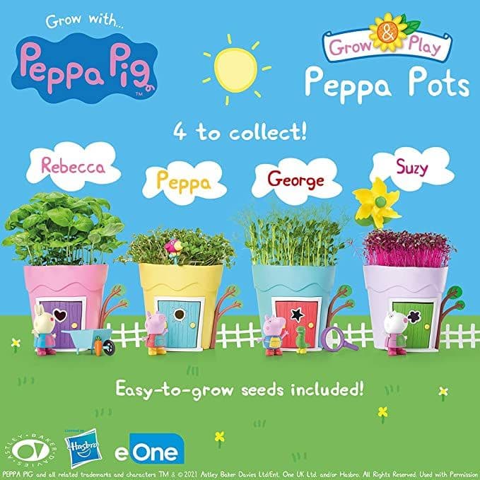 Peppa Pig Grow Pots Assortment