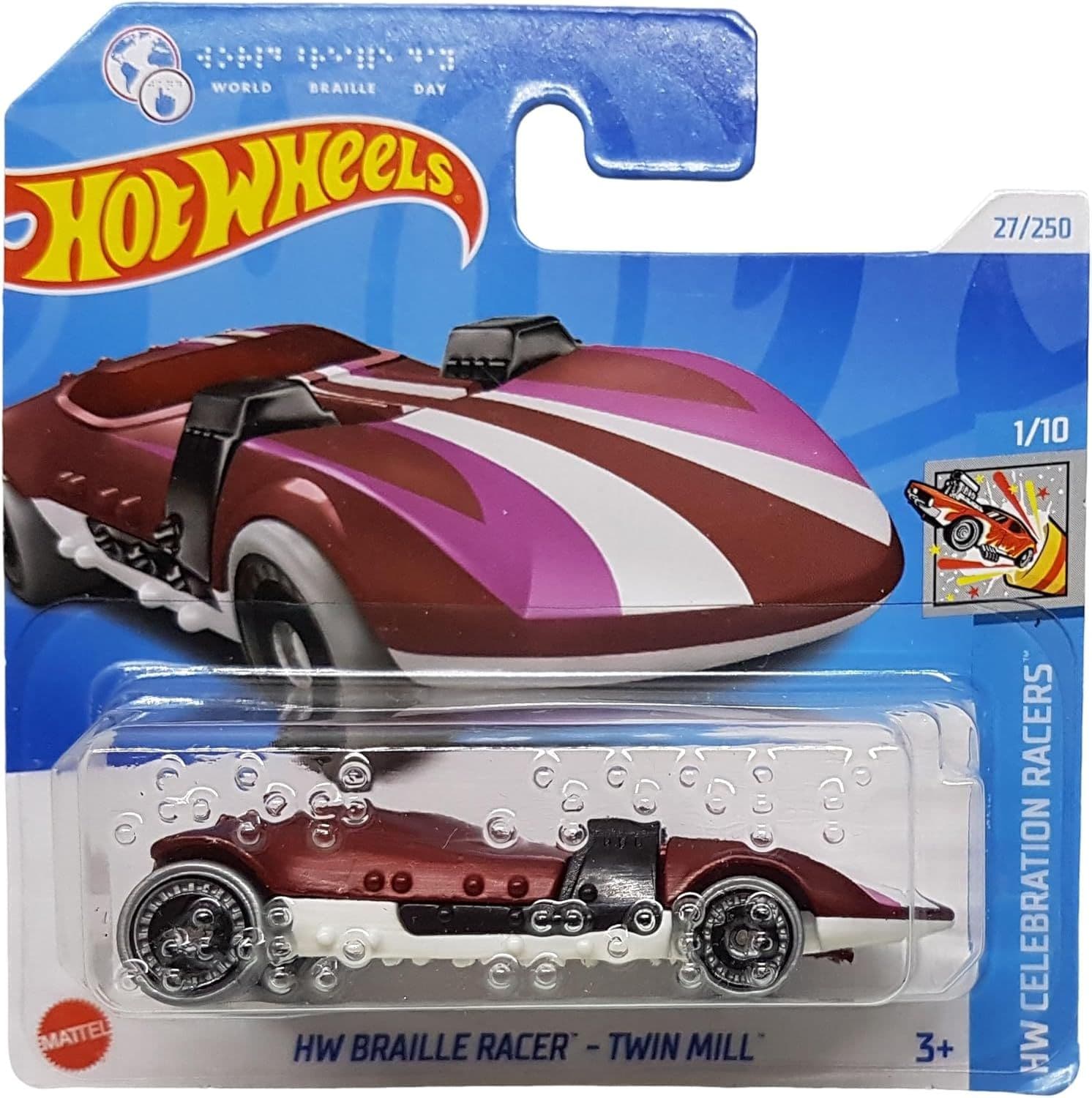 Bone Shaker Car Hot Wheels Partnered With NFB For Braille Racer Twin ...