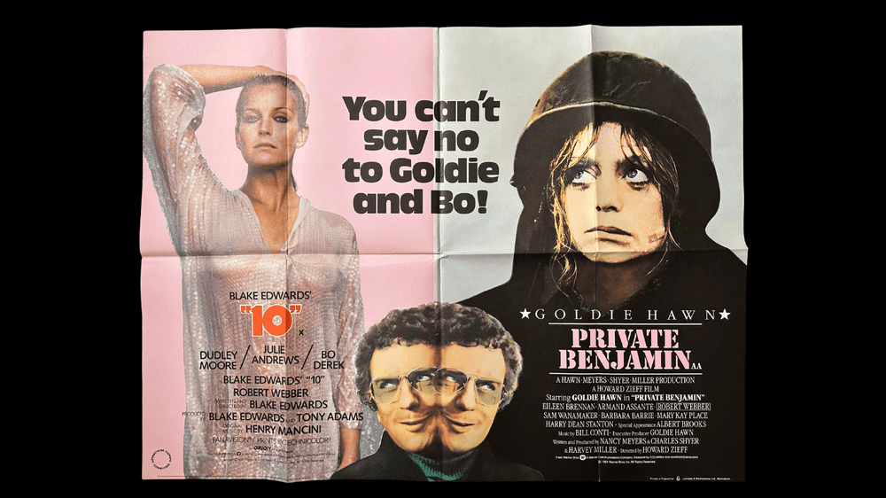 10 Private Benjamin - UK Quad Film Poster Bo Derek Goldie Hawn WG