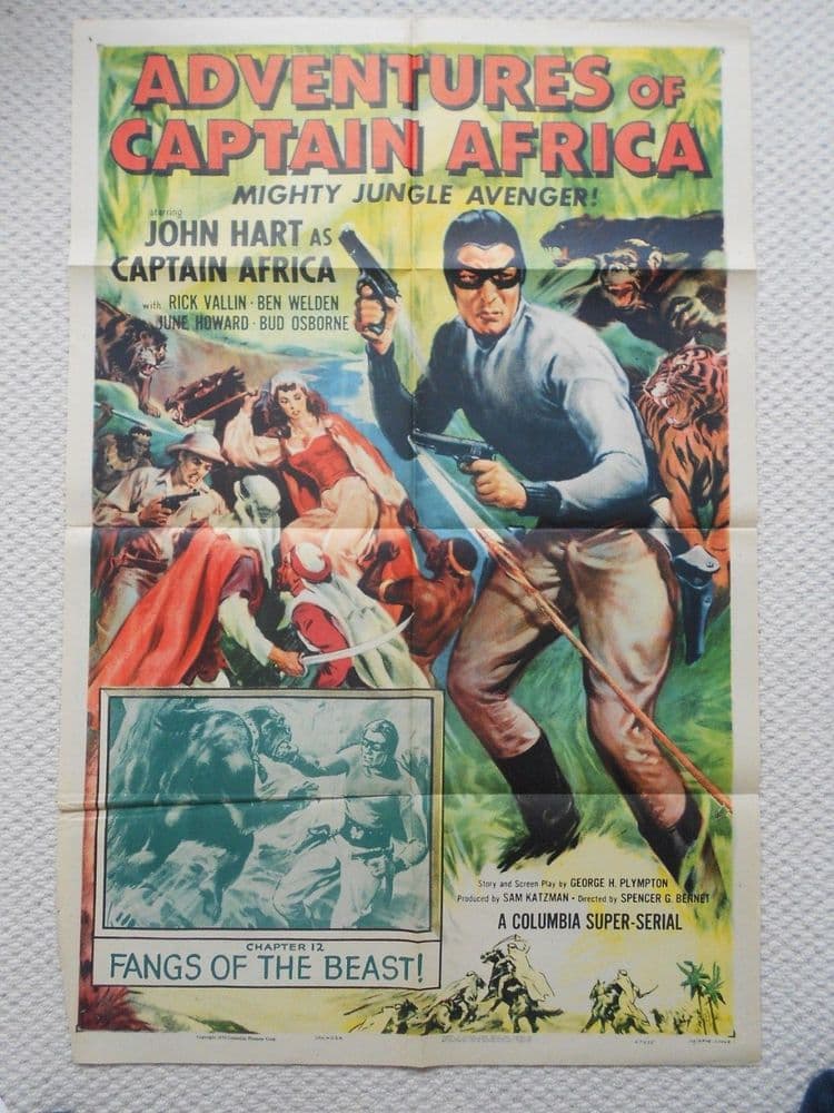 Adventures of Captain Africa, Chapter 12, Original Movie Poster, John ...