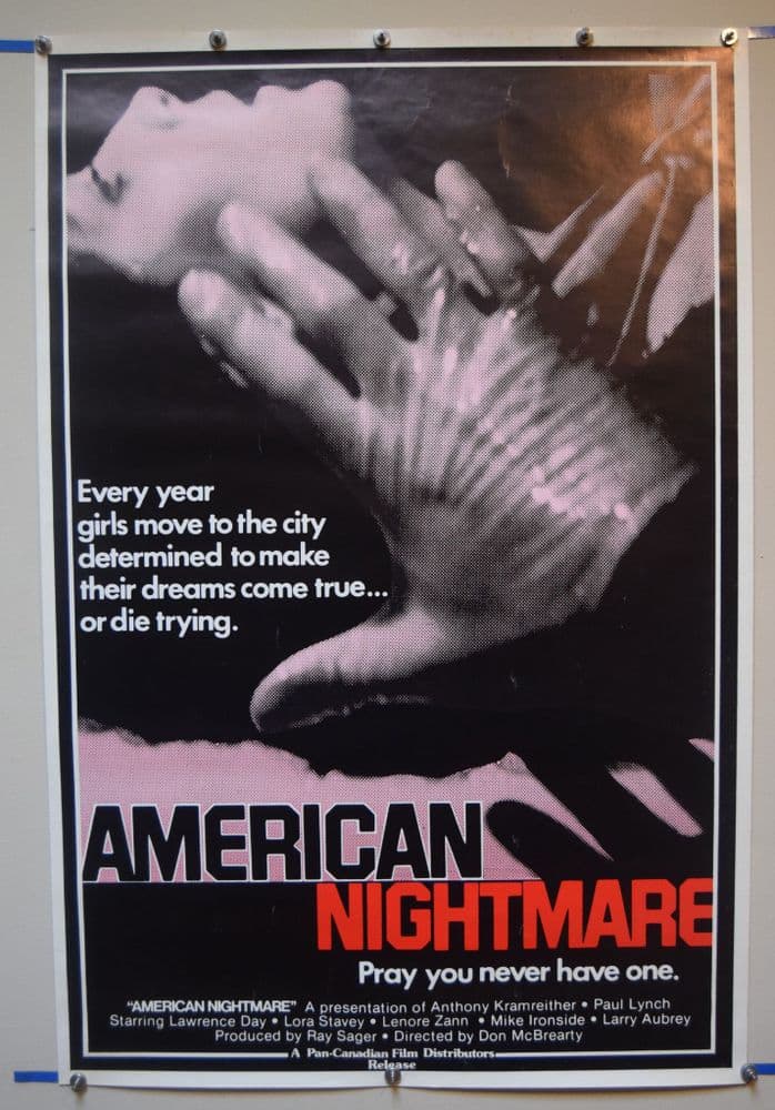 American Nightmare 1983 Horror Poster - US One Sheet
