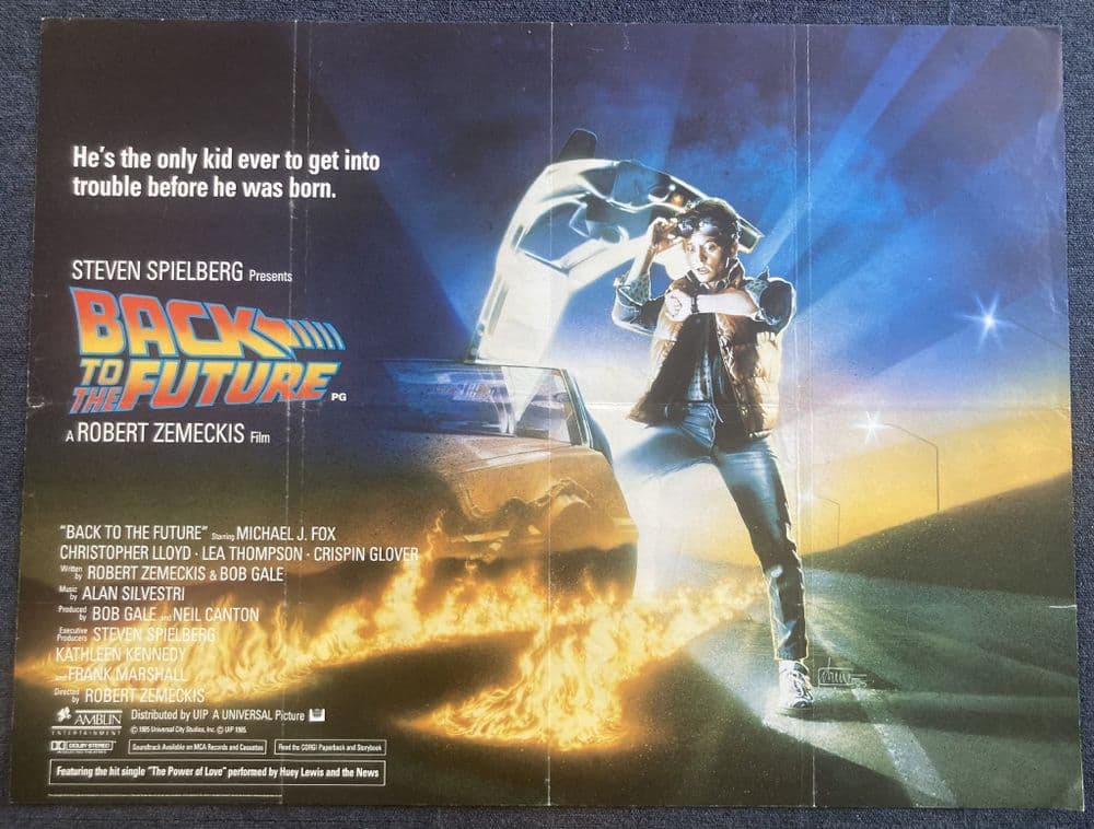 Back to the Future - UK Quad Film Poster Michael J Fox