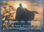 Batman Begins Movie Poster Christian Bale Signed Framed Batman Batman Begins Movie Poster Christian Bale Signed Framed Batman