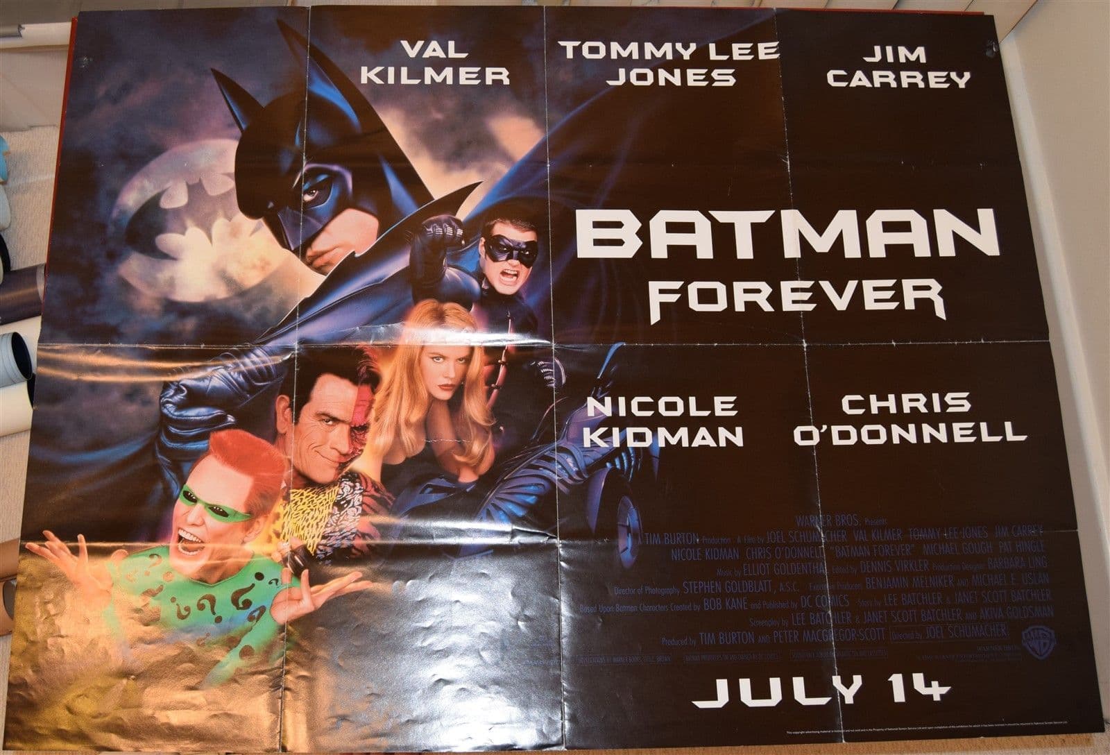 Movie Posters - Batman Forever | Jim Carrey | Nicole Kidman