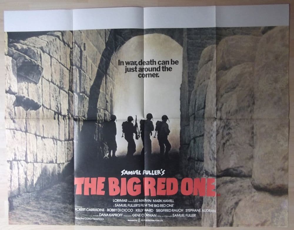 Big Red One Original UK Quad Poster Lee Marvin Mark Hamill Classic WAR 80