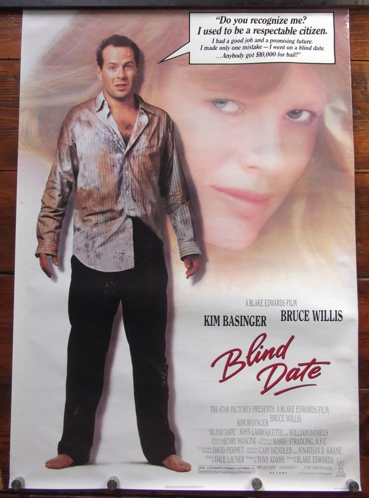 Blind Date Movie Poster Bruce Willis Kim Basinger 87