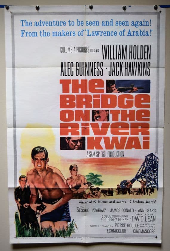 Bridge on the River Kwai Film Poster - US One Sheet