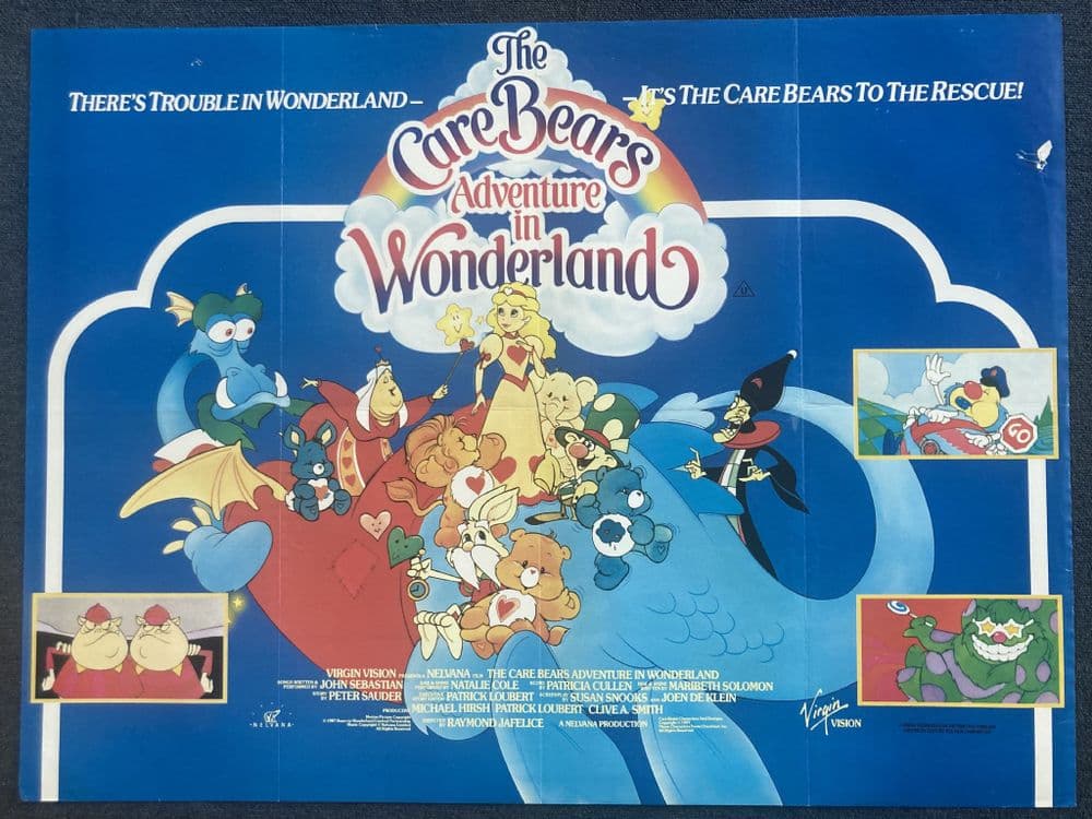 Care Bears Adventure in Wonderland- UK Quad Film Poster