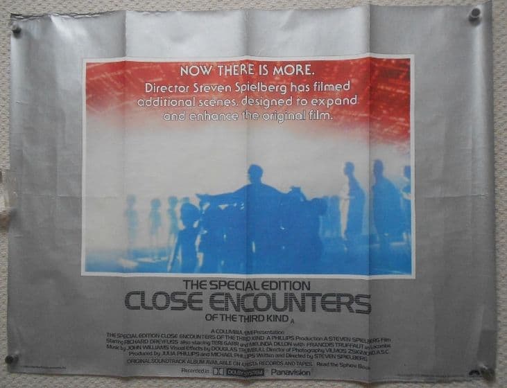 Close Encounters of the 3rd Kind 1980 - Steven Spielberg UK Quad Poster