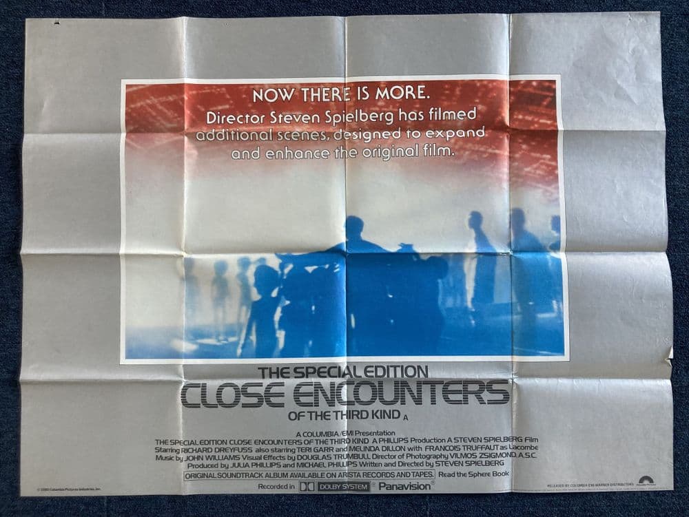Close Encounters of the Third Kind - UK Quad Film Poster Steven Spielberg 1