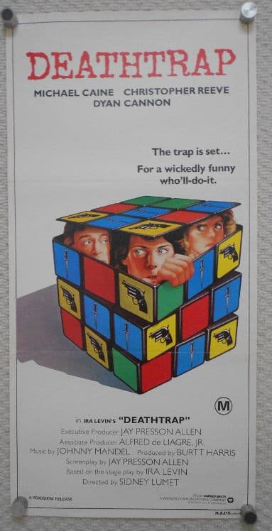 Deathtrap Original Australian daybill Christopher Reeve Michael Caine 82