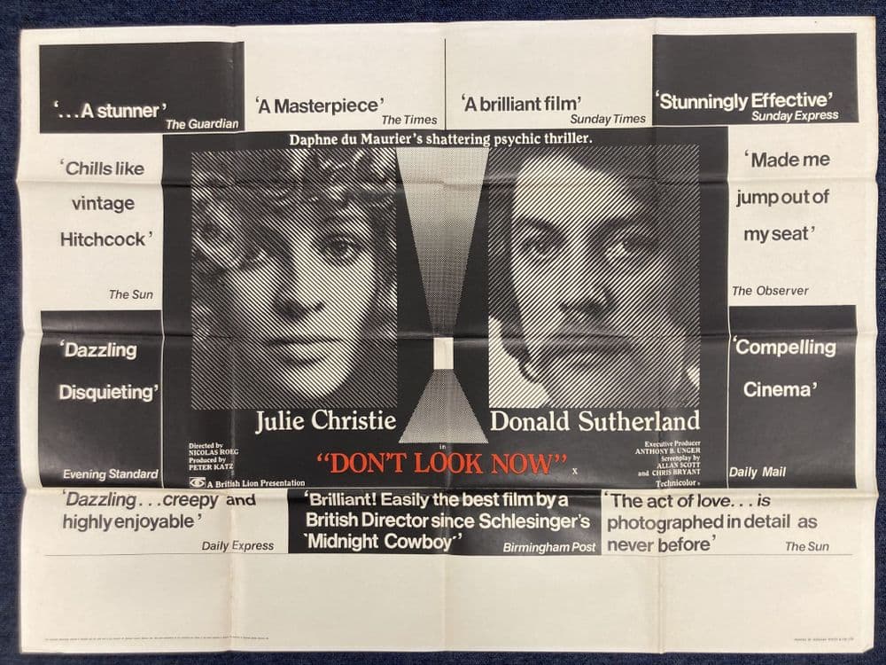 Dont Look Now - UK Quad Poster Donald Sutherland