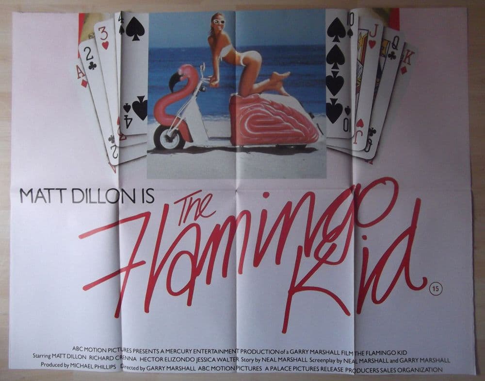 Flamingo Kid Original UK Quad Poster Matt Dillon BEST art of this poster 87