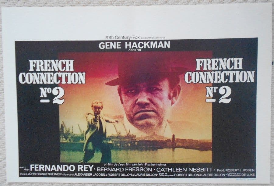 French Connection 2 Original Belgian Film Poster Gene Hackman 75
