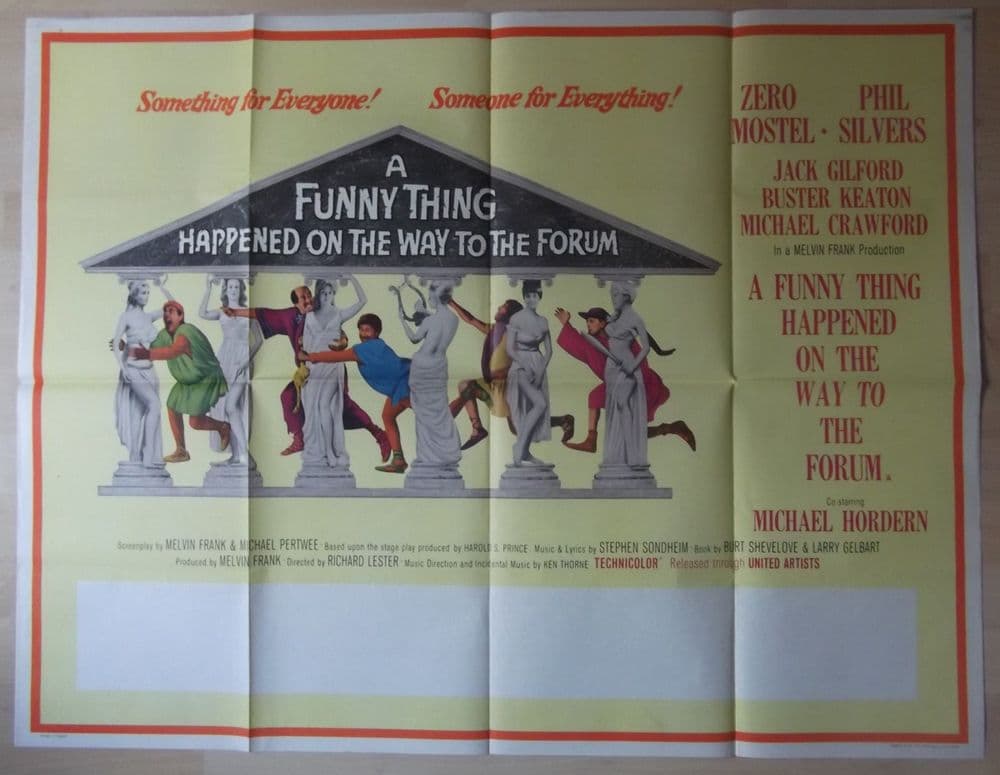 Funny Thing Happened on the Way to the Forum UK Quad Poster Keaton ...
