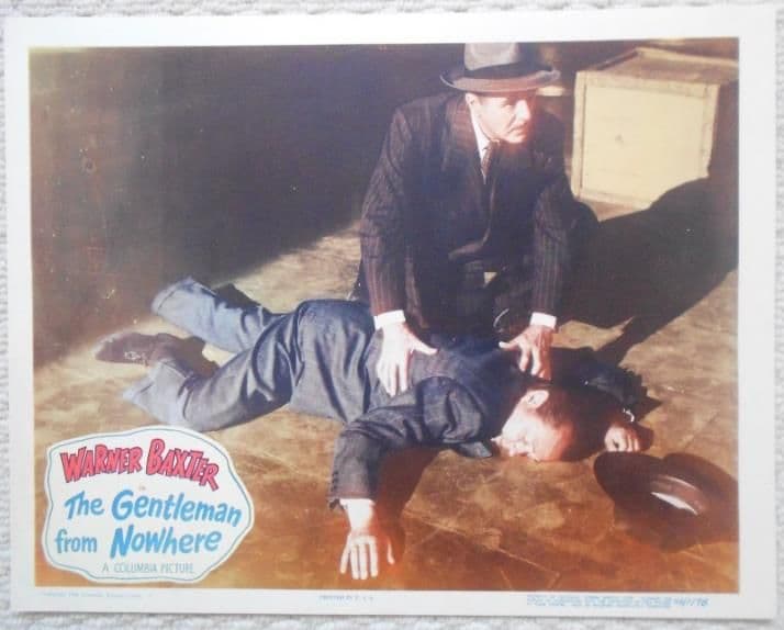 Gentleman from Nowhere Original Lobby Card 6 Warner Baxter Fay Baker 48