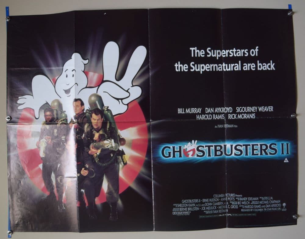 Ghostbusters 2 1989 Dan Aykroyd Bill Murray Film Poster - UK Quad
