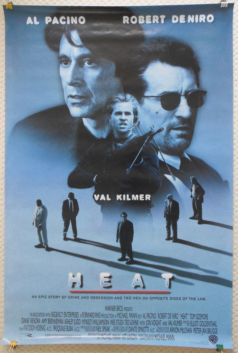 Heat Original Movie Poster Robert De Niro Al Pacino 95