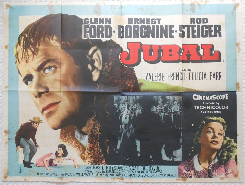Jubal RARE Original UK Quad Poster Glenn Ford Rod Steiger CLASSIC ...