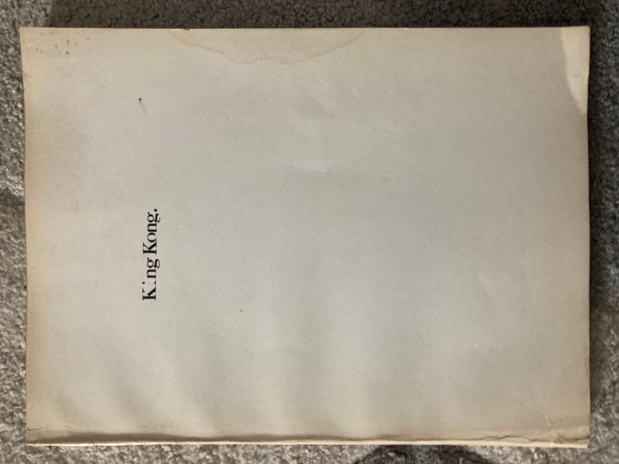 King Kong Final Revised Original Script