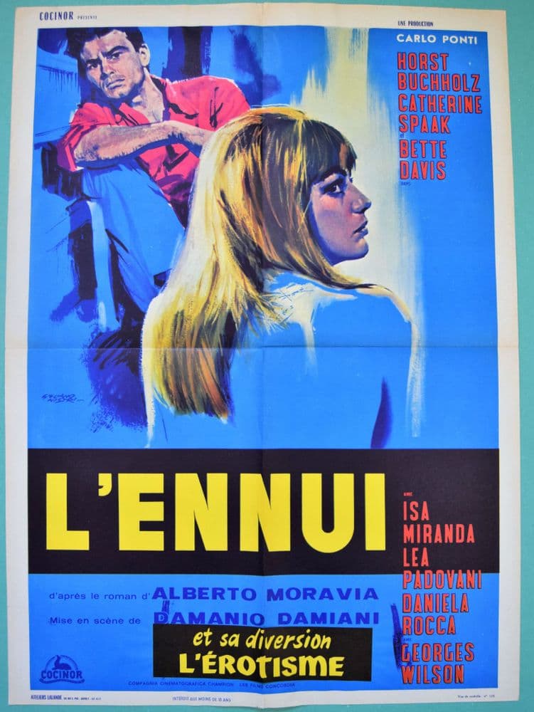 Original Movie Posters - L'ennui | Bette Davis | French Affiche
