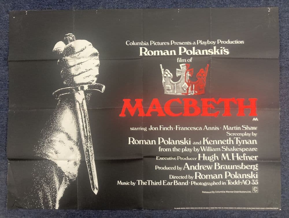 Macbeth- UK Quad Poster Roman Polanski