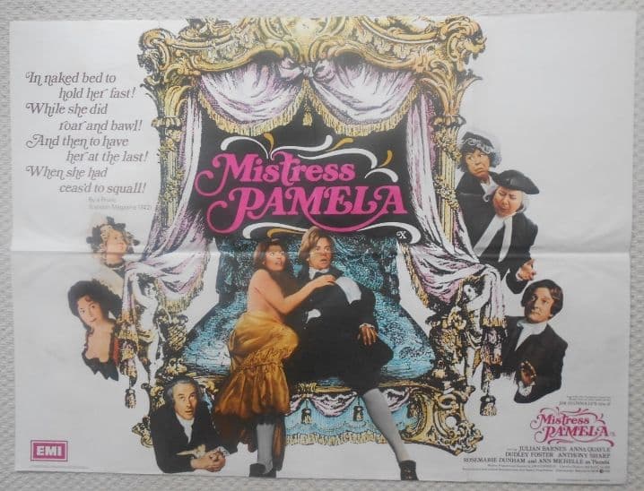 Mistress Pamela Original UK Quad Poster Ann Michele Anna Quayle RARE 74