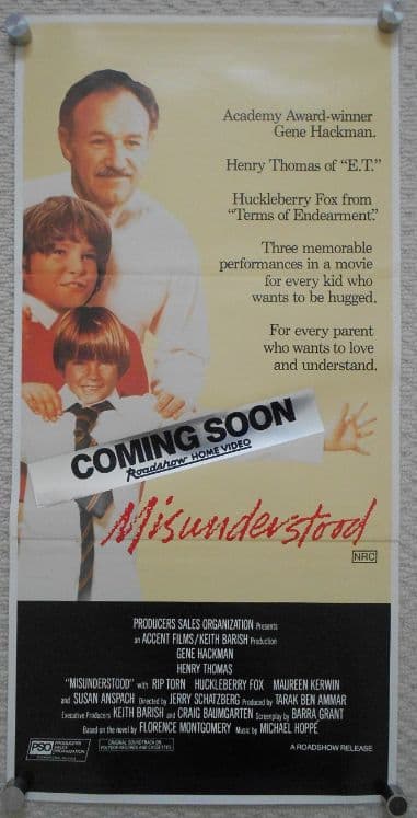 Misunderstood Original Australian daybill poster Gene Hackman Henry ...
