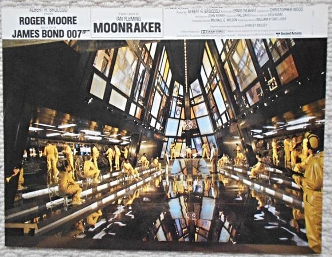 Moonraker Original French still James Bond in the Space Station 79 JB24