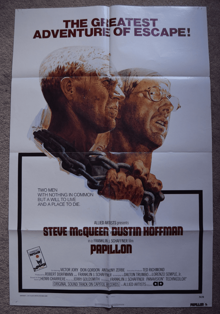 Papillon Film Poster One Sheet