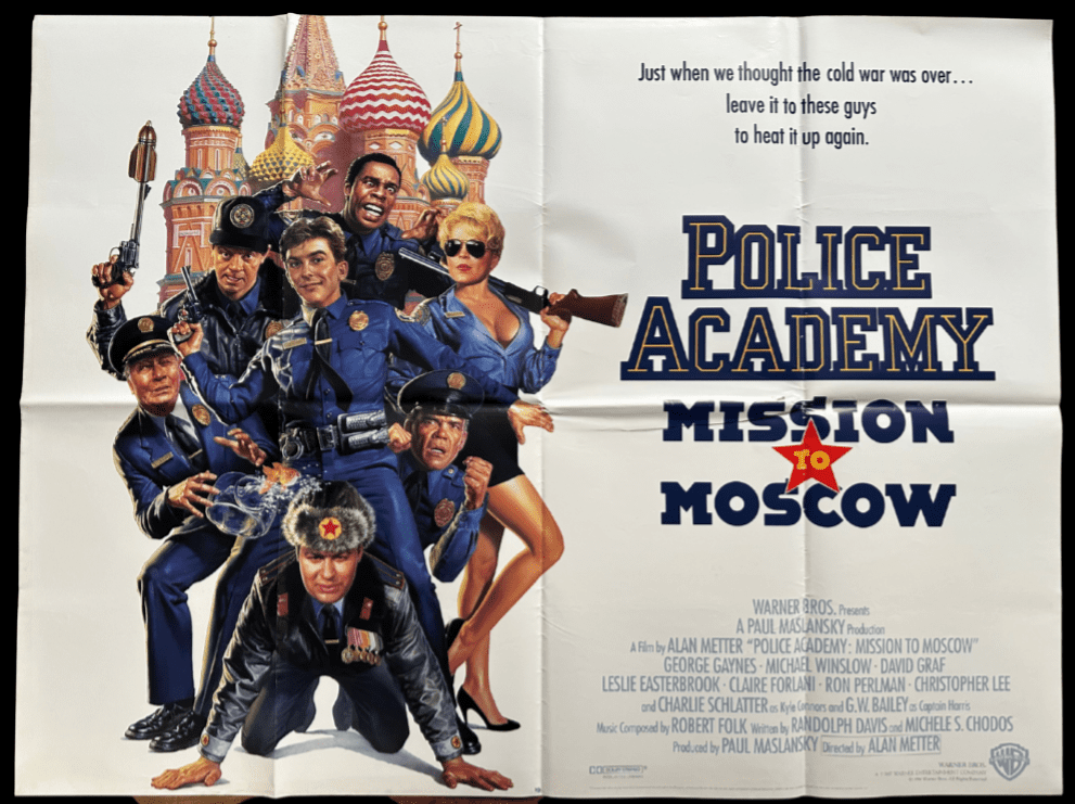 Police Academy- Mission to Moscow - UK Quad Film Poster