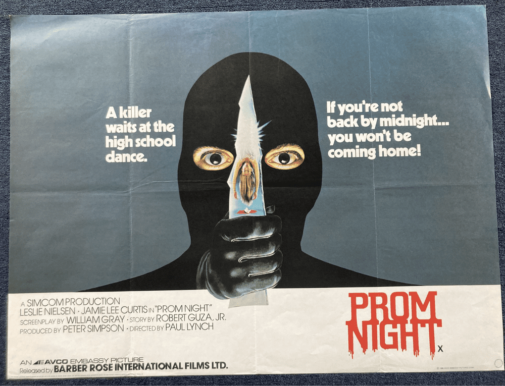 Prom Night- UK Quad Film Poster Jamie Lee Curtis