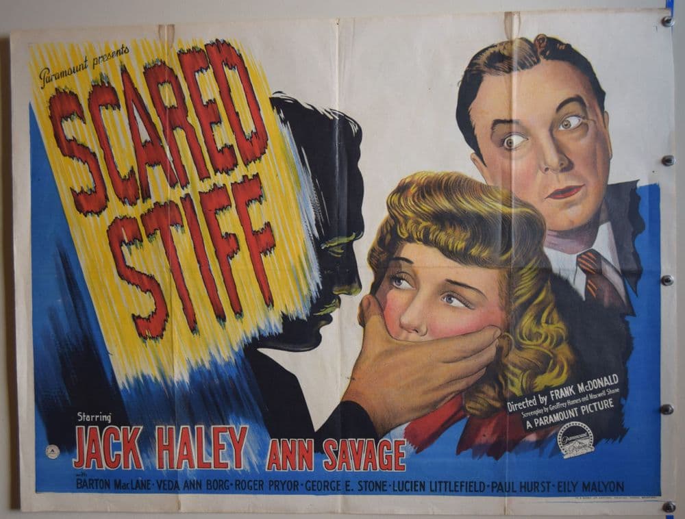 Scared Stiff Film Poster - UK Quad