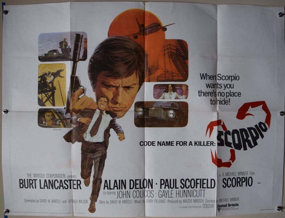 Scorpio 1973 Film Poster - UK Quad