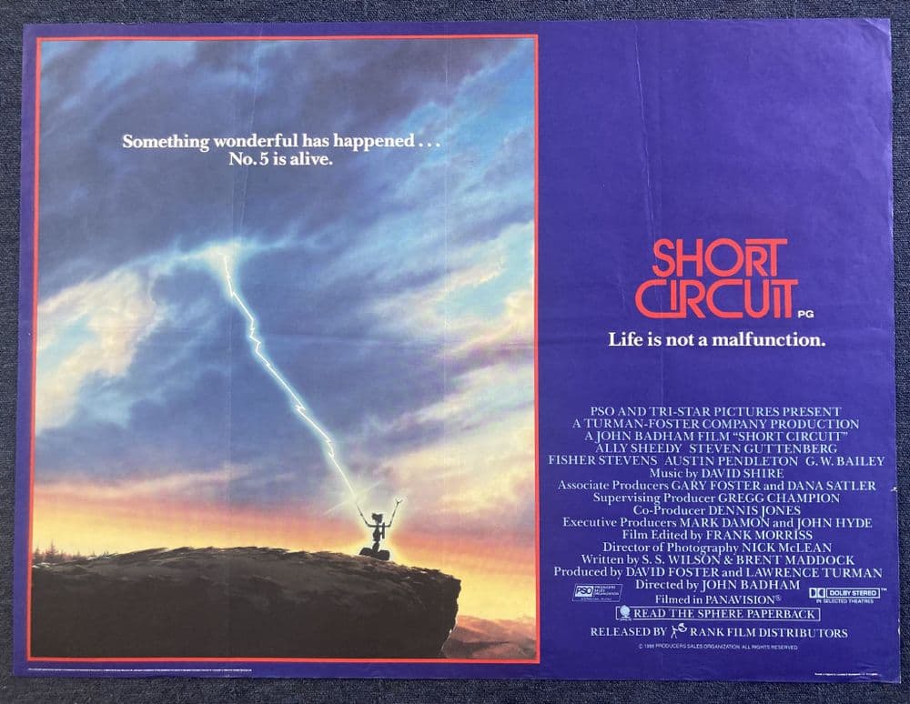 Short Circuit - UK Quad Film Poster Ally Sheedy