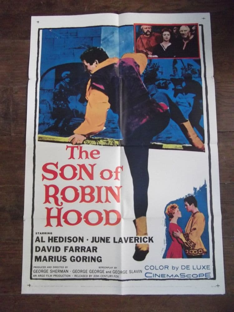 Son of Robin Hood Movie Poster Al Hedison June Laverick David Farrar 59