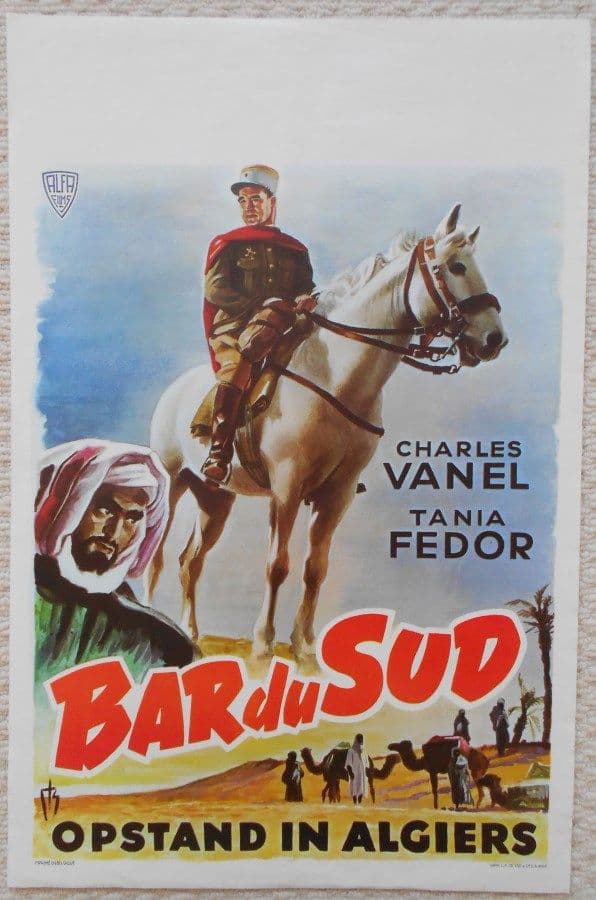 Southern Bar Original Belgian Movie Poster Charles Vanel Tania Fedor 38